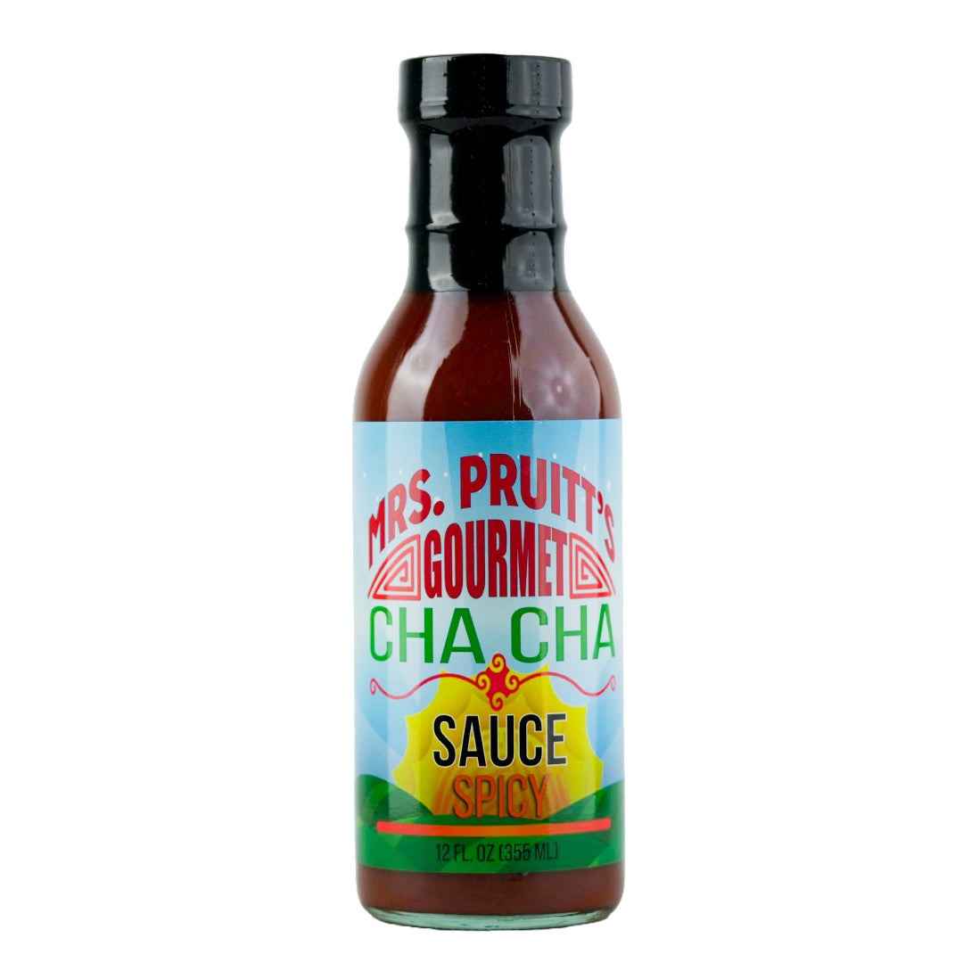 Mrs. Pruitt’s Gourmet CHA CHA SPICY Sauce 12 oz. – Shop Black Star Network